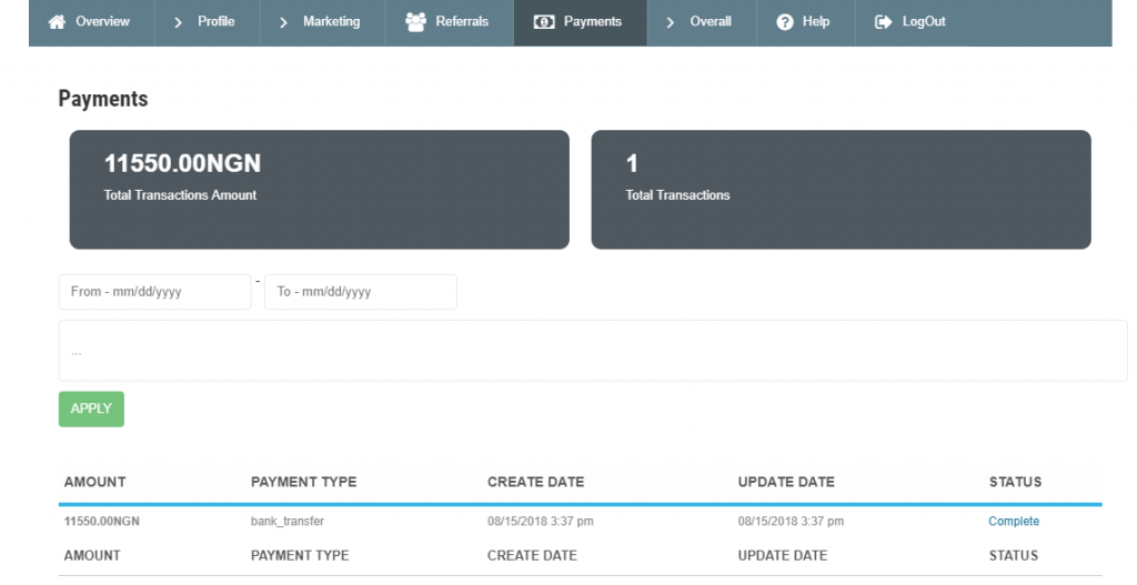 HOW TO KNOW YOUR PAYMENT STATUS – Vendorfy Affiliate | Earn Money ...